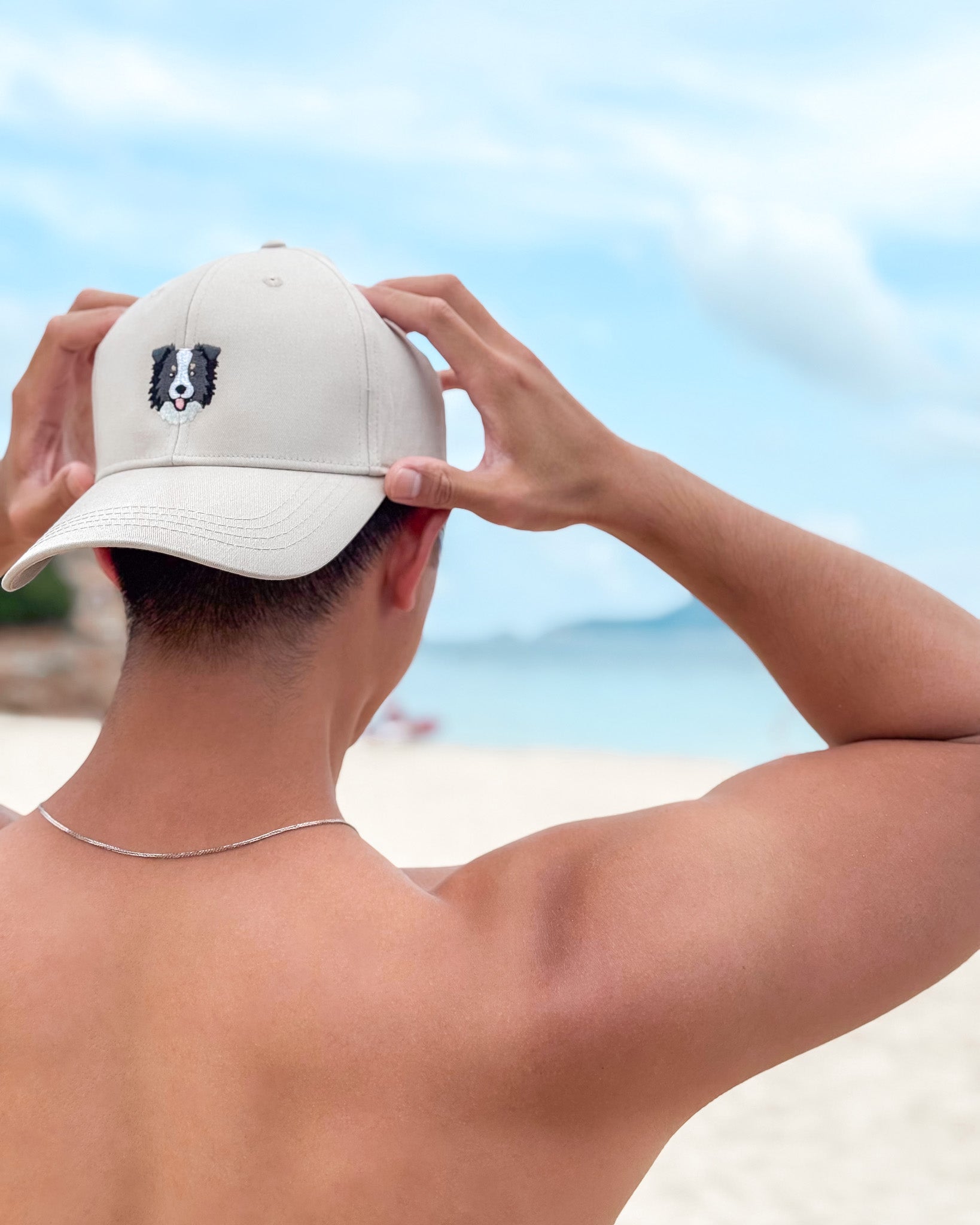 Border Collie Embroidered Cap – Hachiko Basic Cap